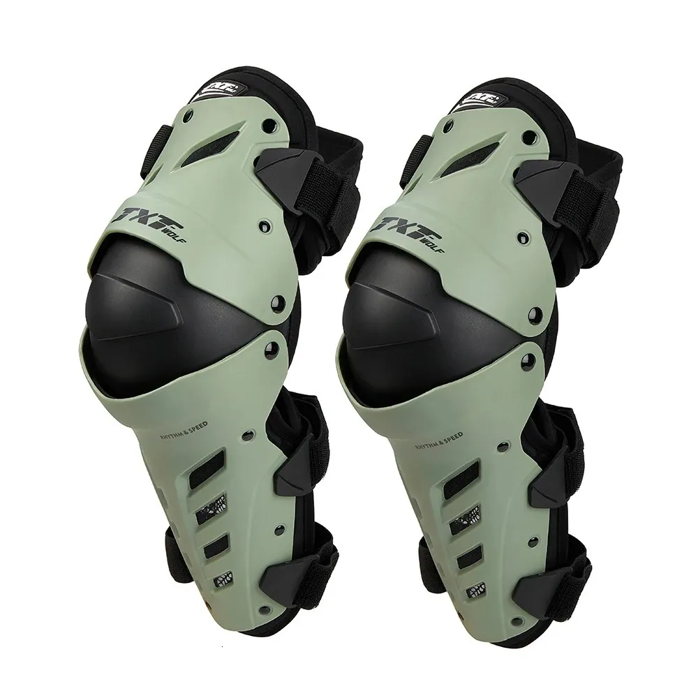 JXT WOLF Motorcycle Knee Pads Antifall Leg Protection For Biking And ...
