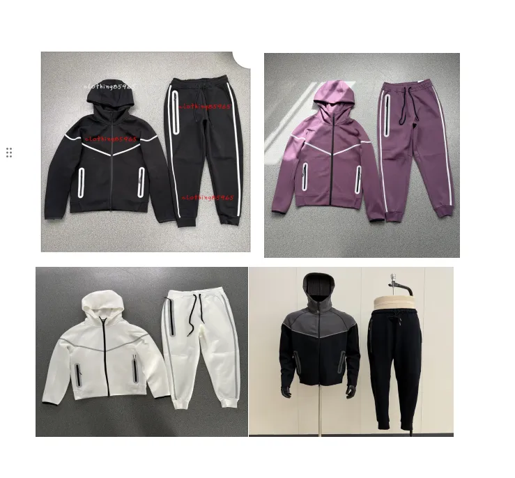Mens Tracksuits Tech Tracksuit Designer Tracksuit Hooded Jackets Space ...