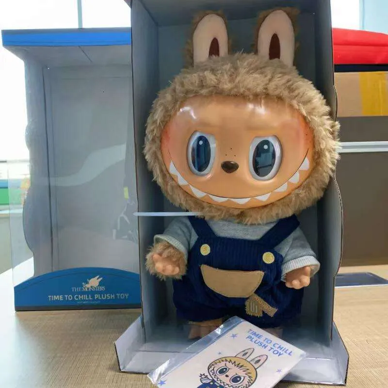 Labubu Time Chill Series 38cm Vinyl Luca Plush Doll Unique And Creative ...