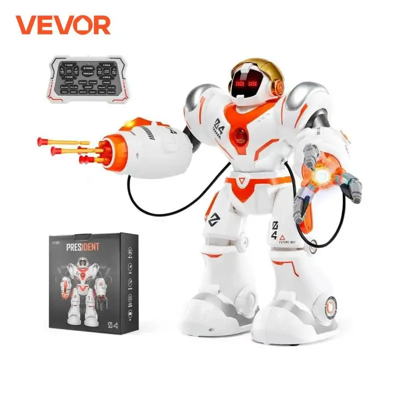 VEVOR RC Space Robot Toy Programmable Battle Mode, Intelligent Remote ...