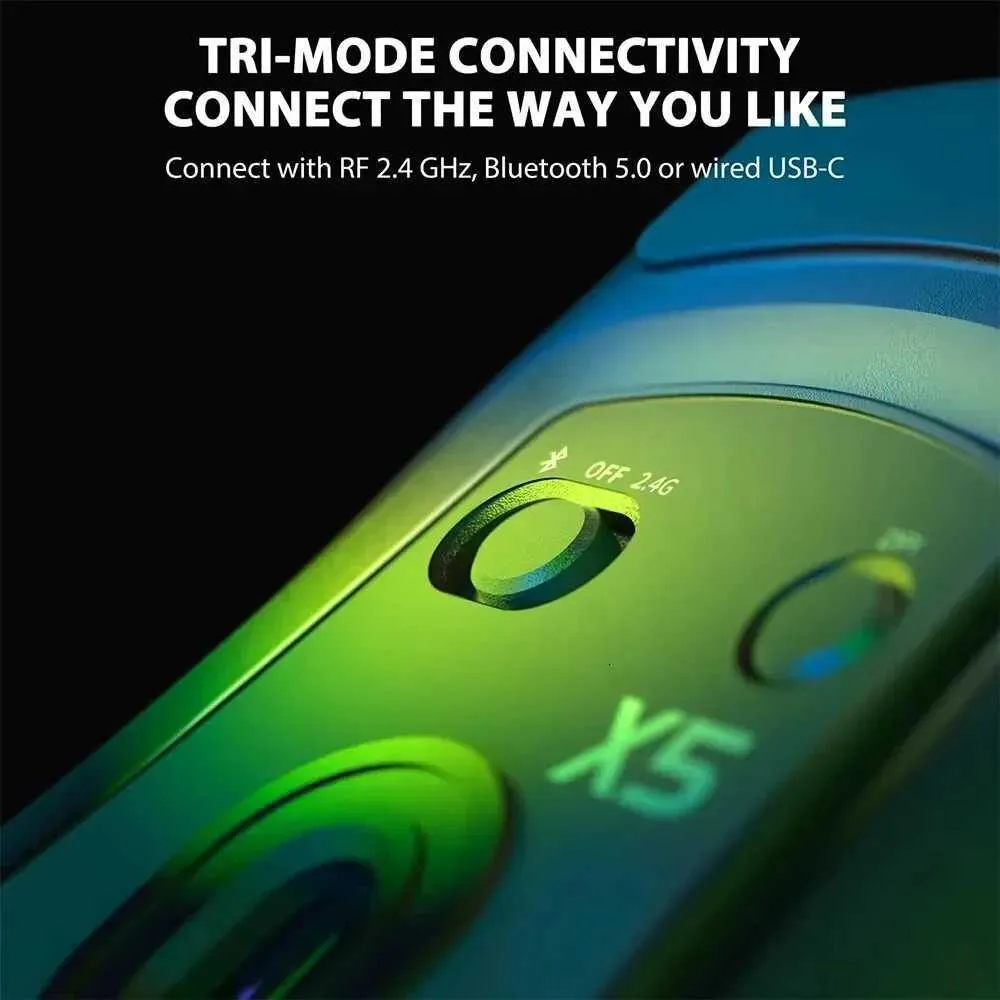 Wireless Gaming Mouse 49g Bluetooth Tri-mode PAW3212 PixArt Optical ...