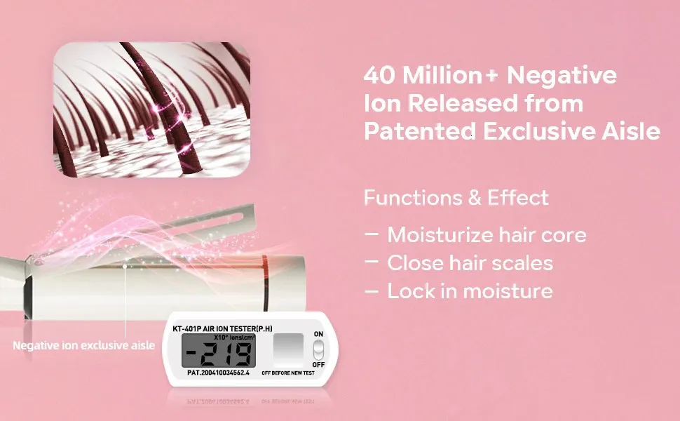 15 Inch Large Barrel Curling Wand for Long Hair Ceramic Tourmaline with ...