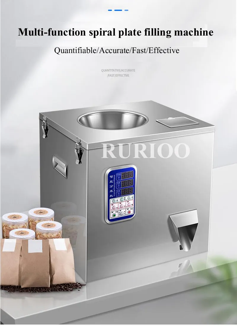 Granule Powder Filling Machine 110V/220V Medlar Tea Bean Seed Packing 8 ...