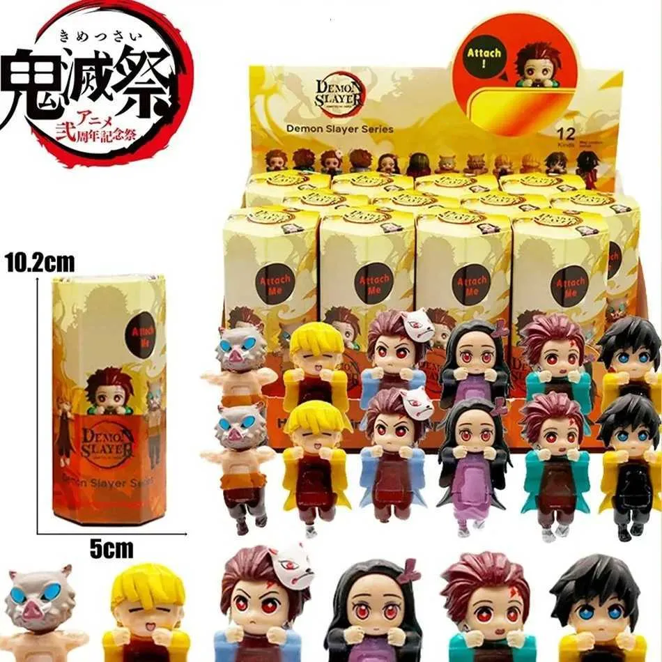 Demon Slayer Blind Box Mini Action Figures Collectible Mystery Toys For ...