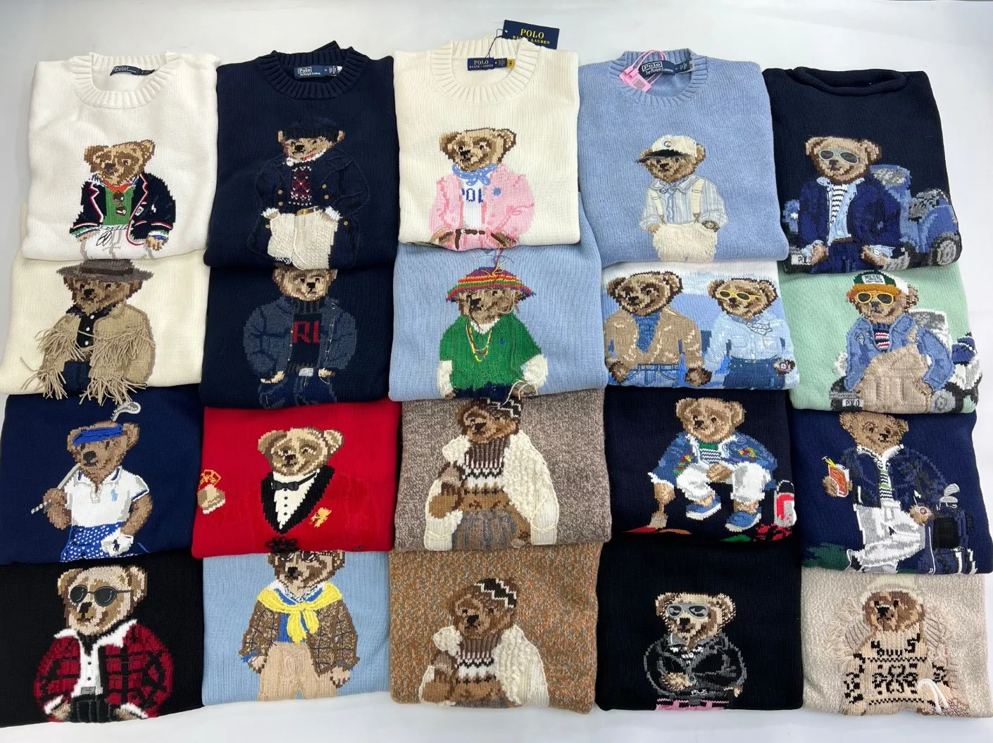 Unisex Designer Sweater 100% Cotton Cashmere Knitted Pullover Crew Neck ...