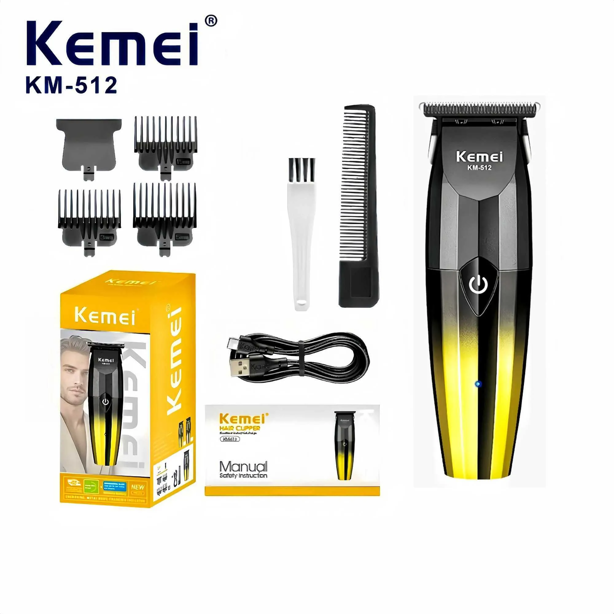 Kemei Hair Trimmers KM-512 Professional Body Trimmer Electric ...