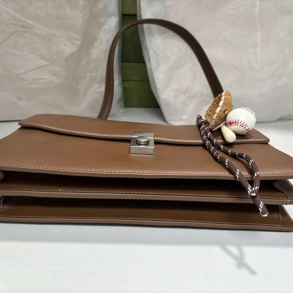 Designer Tote Bag Genuine Leather Oil Wax Cowhide Multi-compartment ...