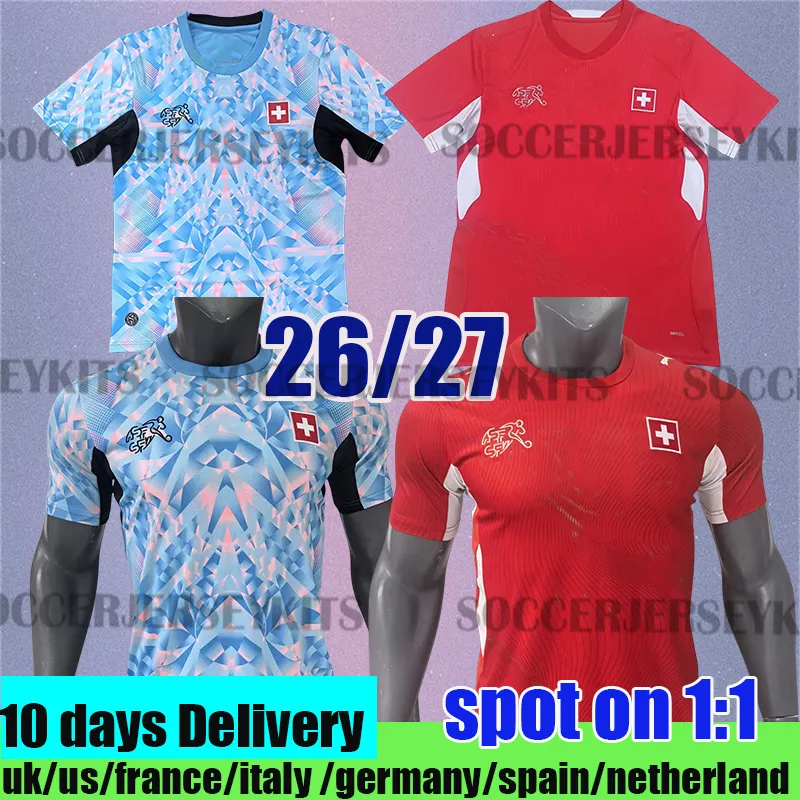 Switzerland Football Shirts 2025 2026 Soccer Jerseys Schweiz Suisse X H ...