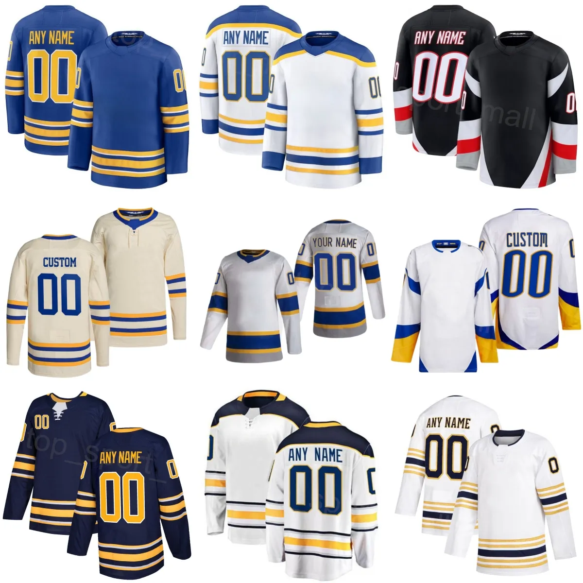 Team Hockey 72 Tage Thompson Jersey 2026 Men Youth Women Polyester Full ...
