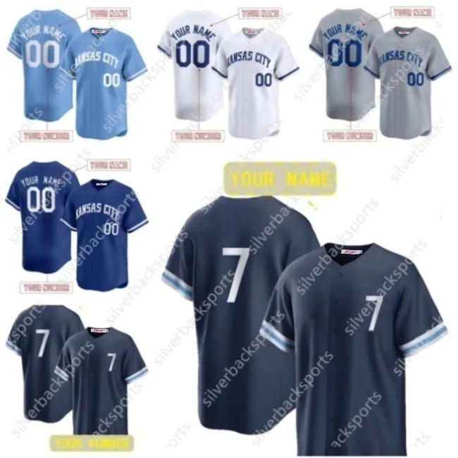 City Witt Jr. Custom Baseball Jerseys Personalized Stitched Name ...