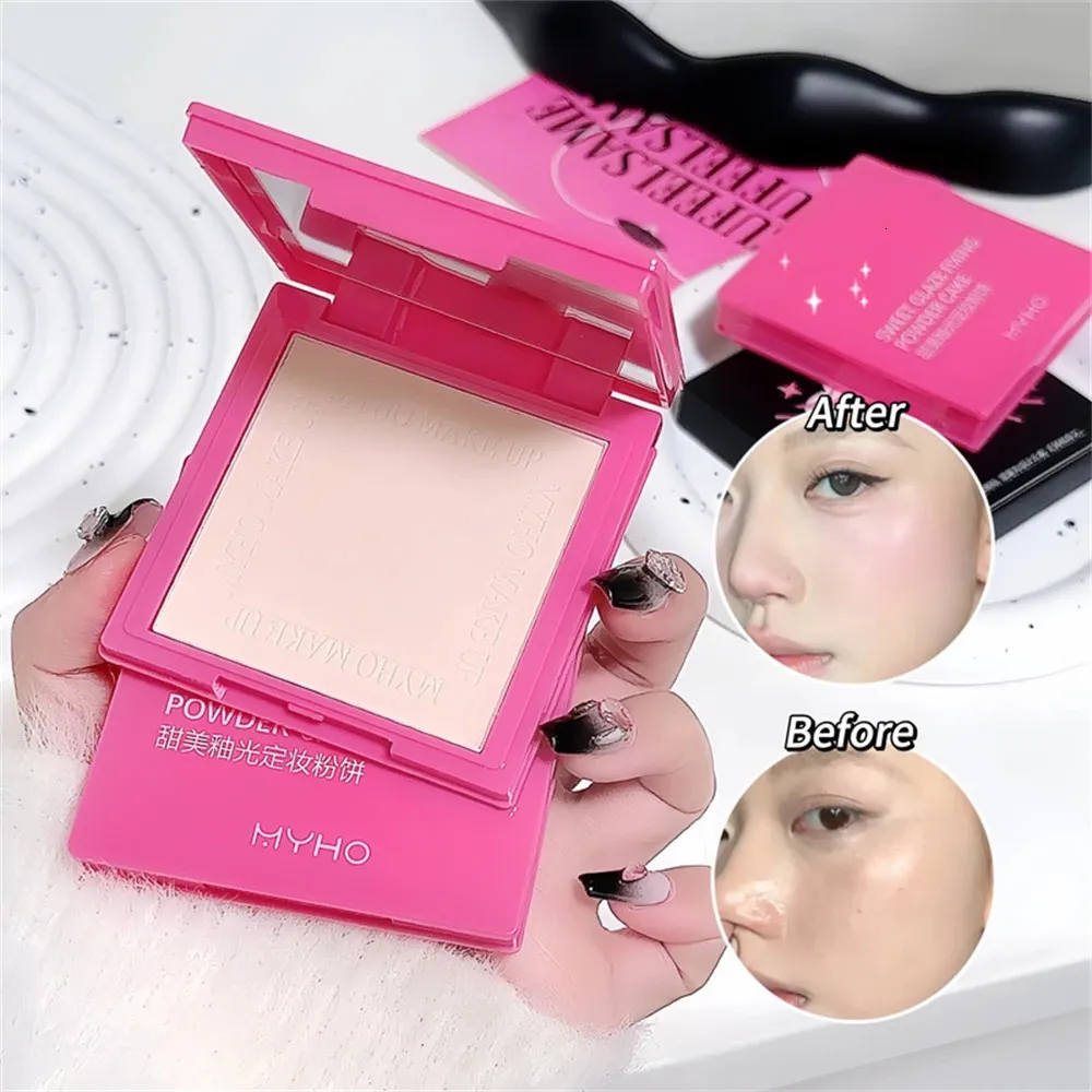 Pressed Powder Natural Soft Skin Face Makeup Setting Powder Oil Control ...