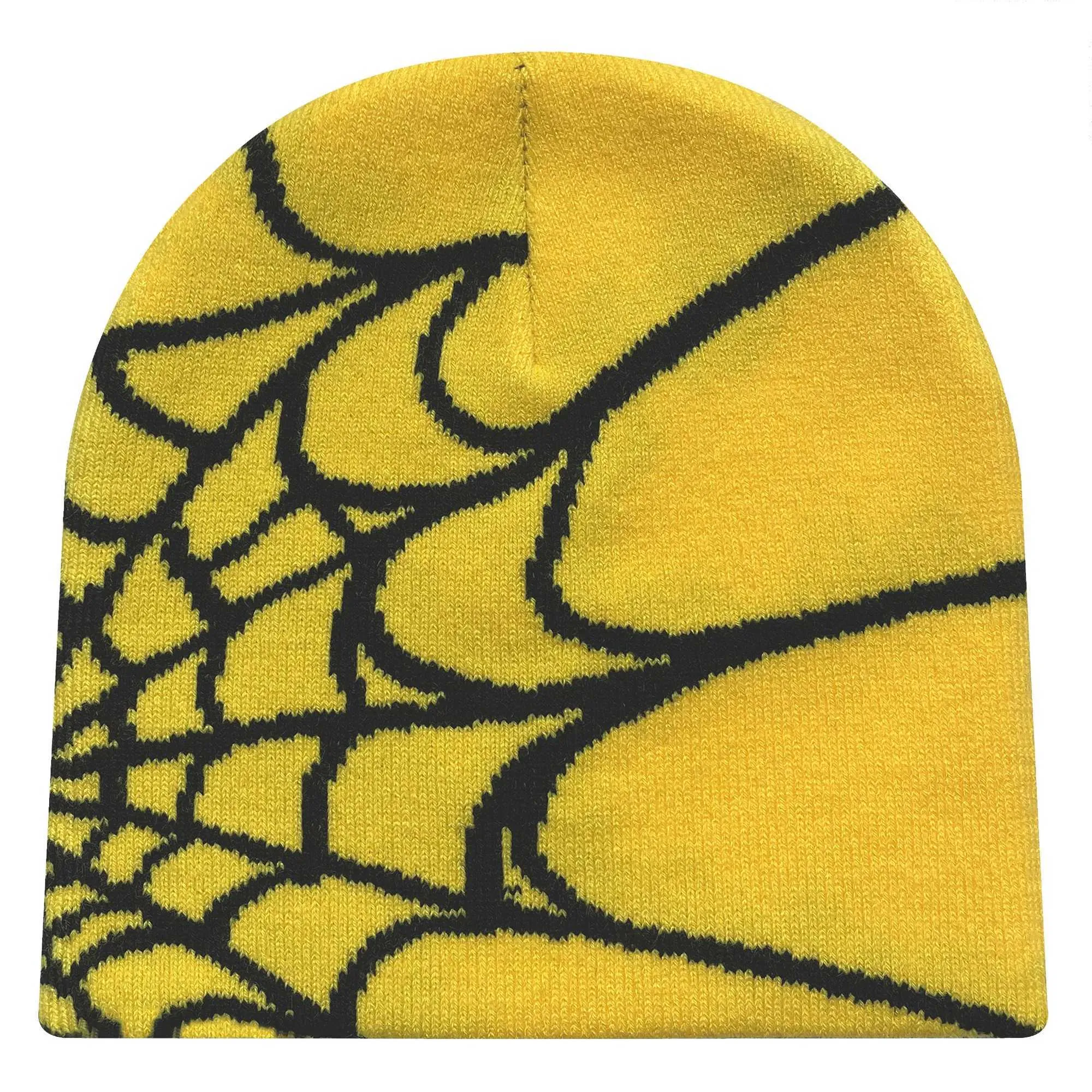 KnittSpider Printed Linen Knit Skullcap Beanie Hat for Boys Fitted Dome ...