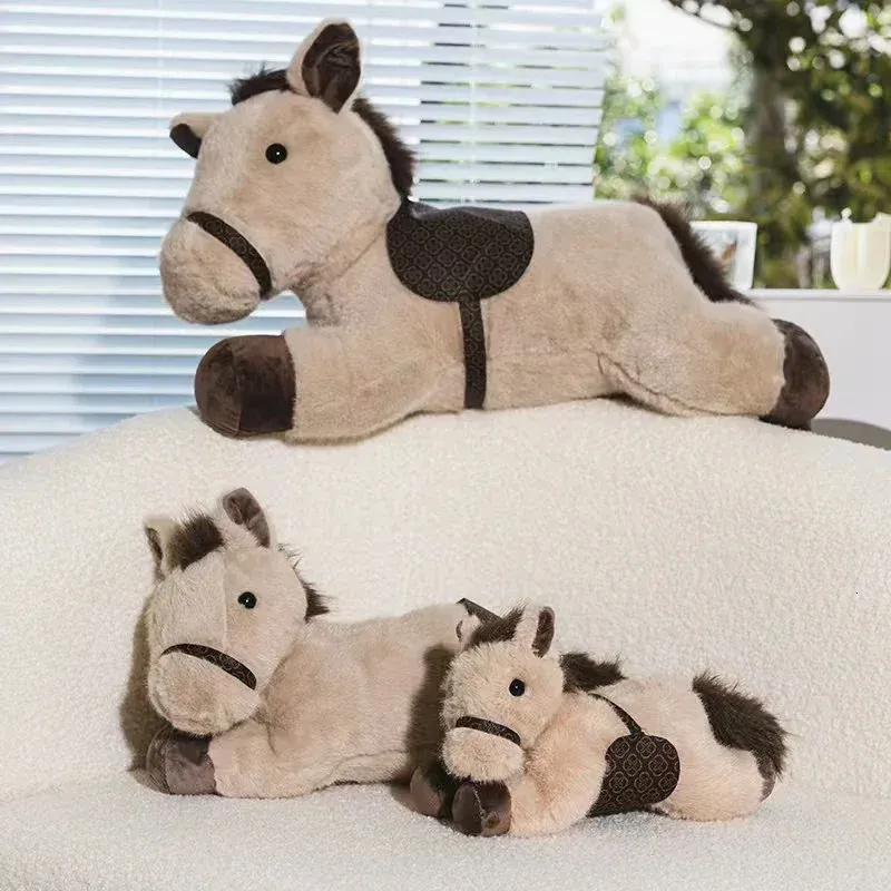 Lying Posture Style Plush Horse Toy Stuffed Animal for Home Decor and ...