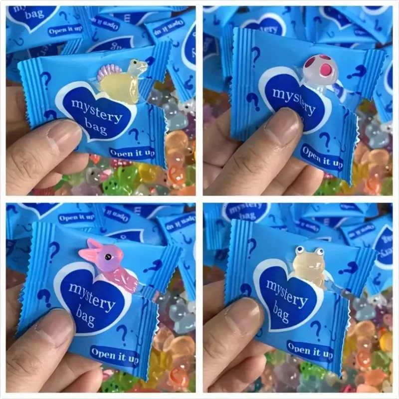 Glow In The Dark Mini Resin Animals Mushroom Blind Bags Fairy Garden ...