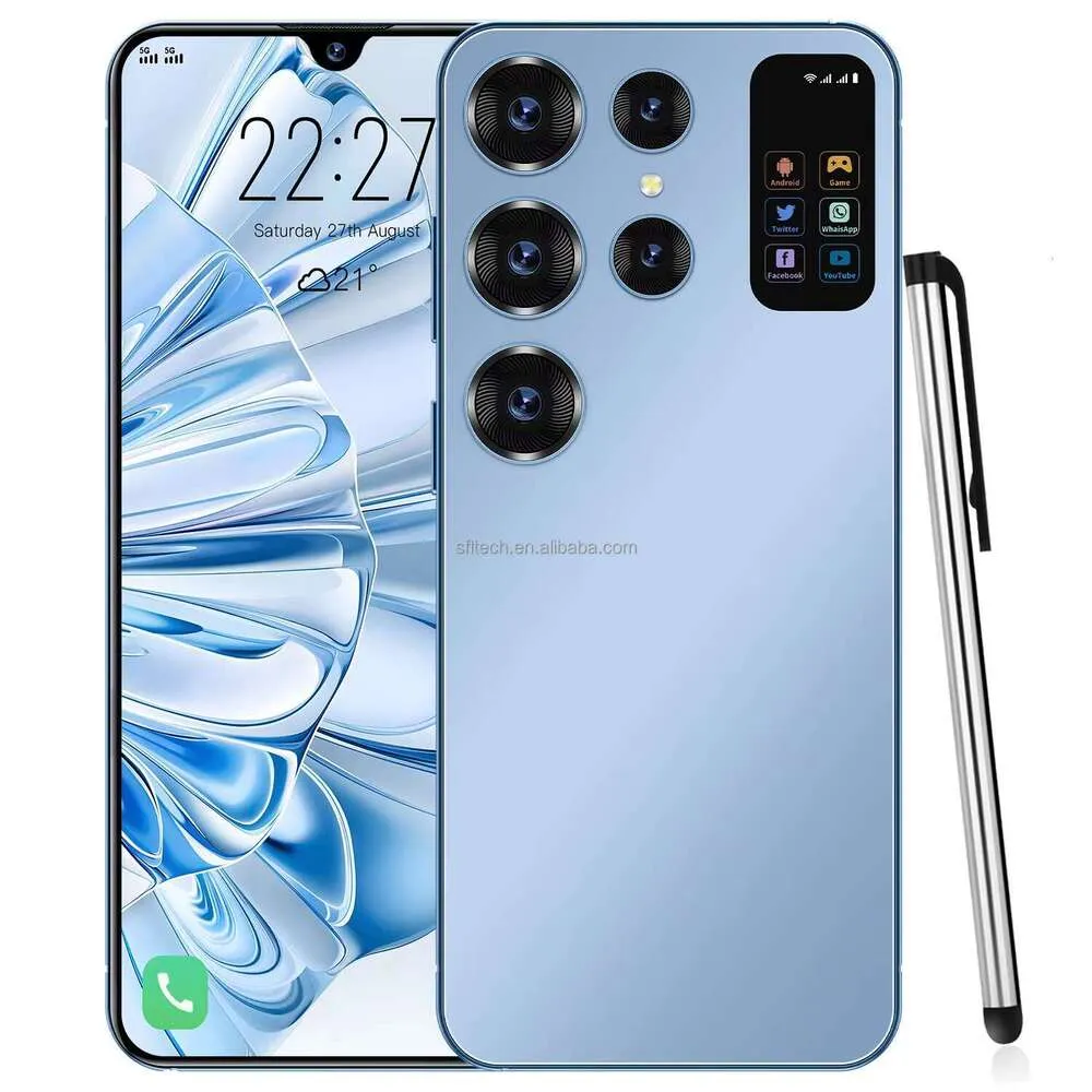 Android Facial Recognition Smartphones 6.8 Inch Large Screen Android ...