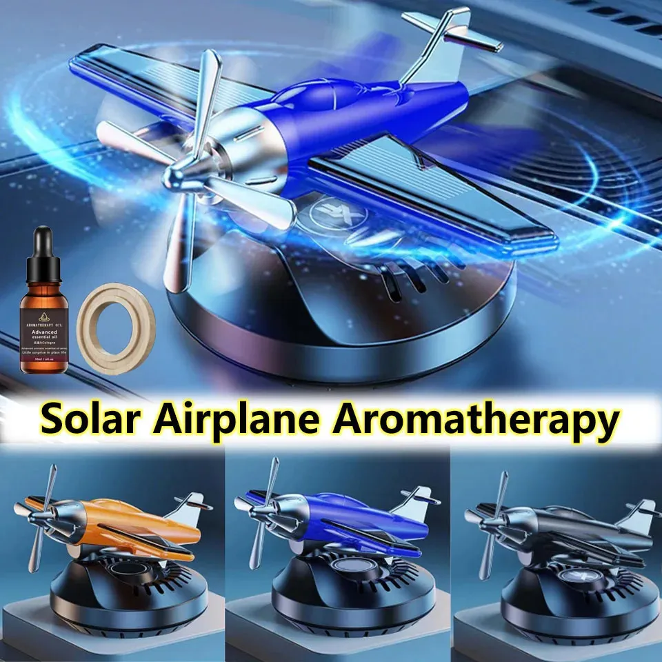 Car Indoor Air Freshener Solar Helicopter Perfume 360 Degree Rotating ...