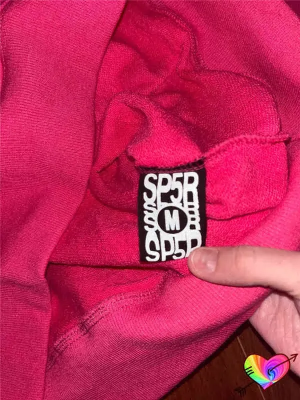 Fluffy Spider Web Hoodie - Pink Foam Print Y2K Pullover Sweatshirt for ...