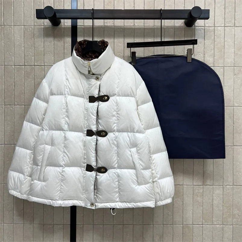 Designer Women Down Parka Jackets Coats with Stand Collar, Full Sleeves ...