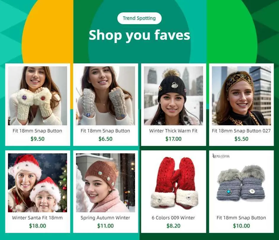 Snap Button Fingerless Winter Gloves 18mm Bamboo Fiber Tatting Weave ...