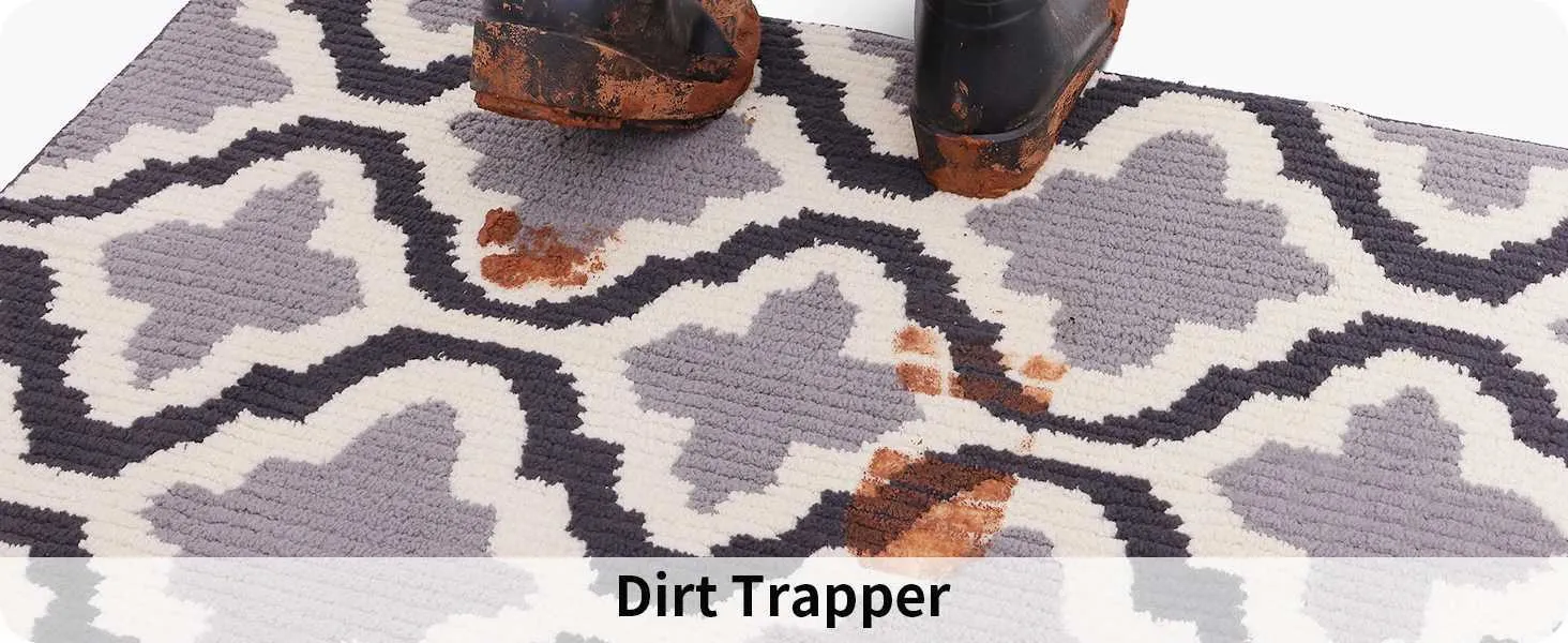 Kitinjoy Entrance Door Floor Mat Non-slip Soft Acrylic Fiber Filling ...