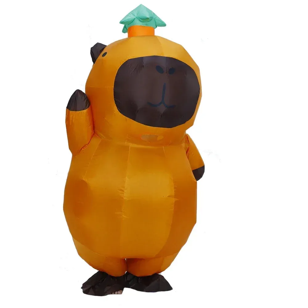 Capybara Cosplay Inflatable Costume Adult Non-Woven Cartoon Animal Suit ...