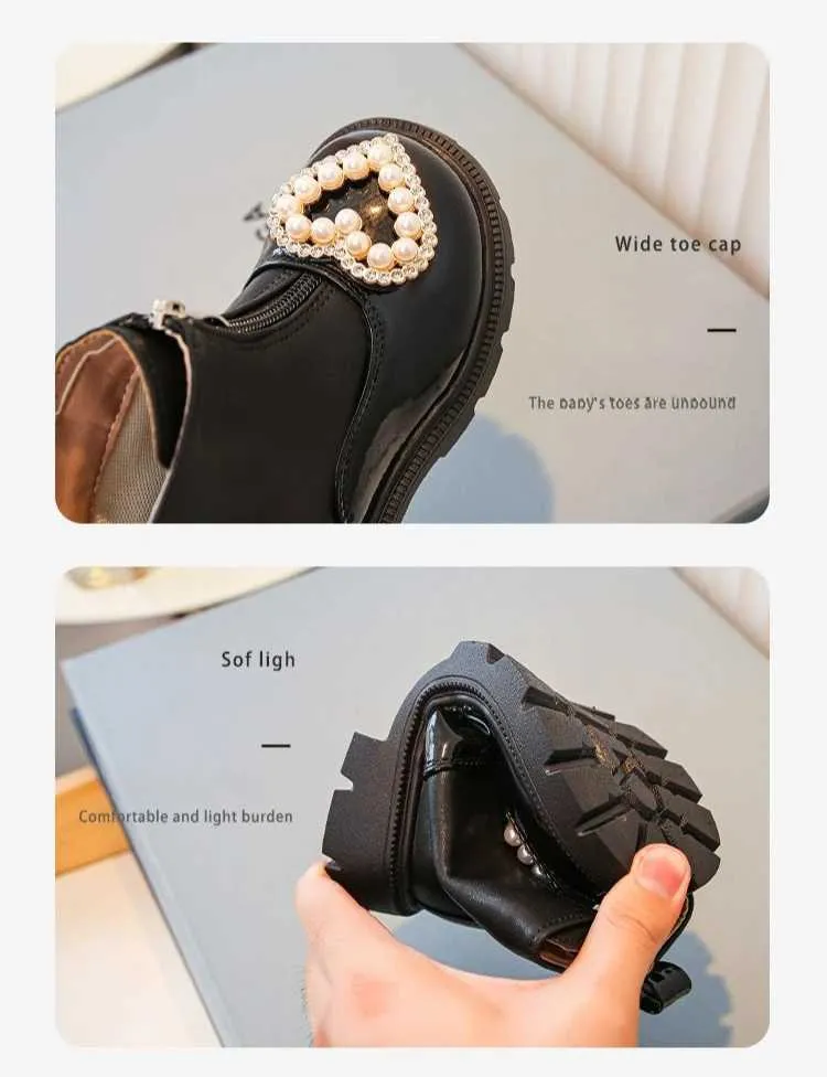 Girls Glitter Ankle Boots 2025 Winter Kids Breathable Lining Soft Sole ...