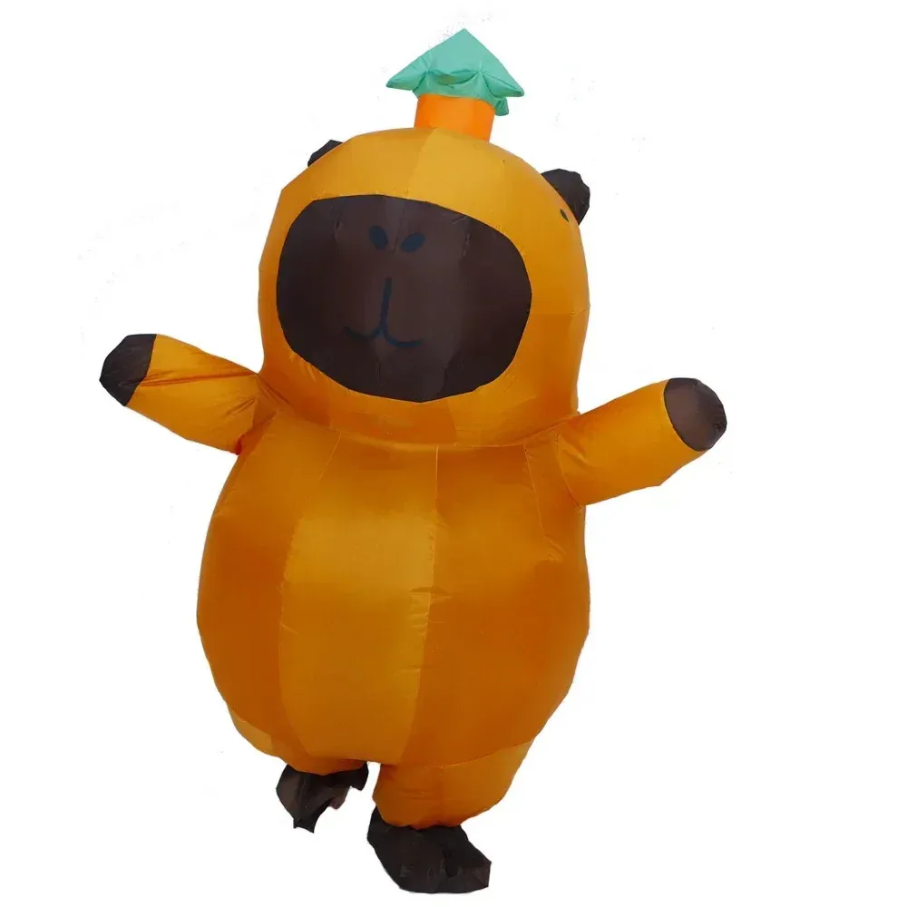 Capybara Cosplay Inflatable Costume Adult Non-Woven Cartoon Animal Suit ...