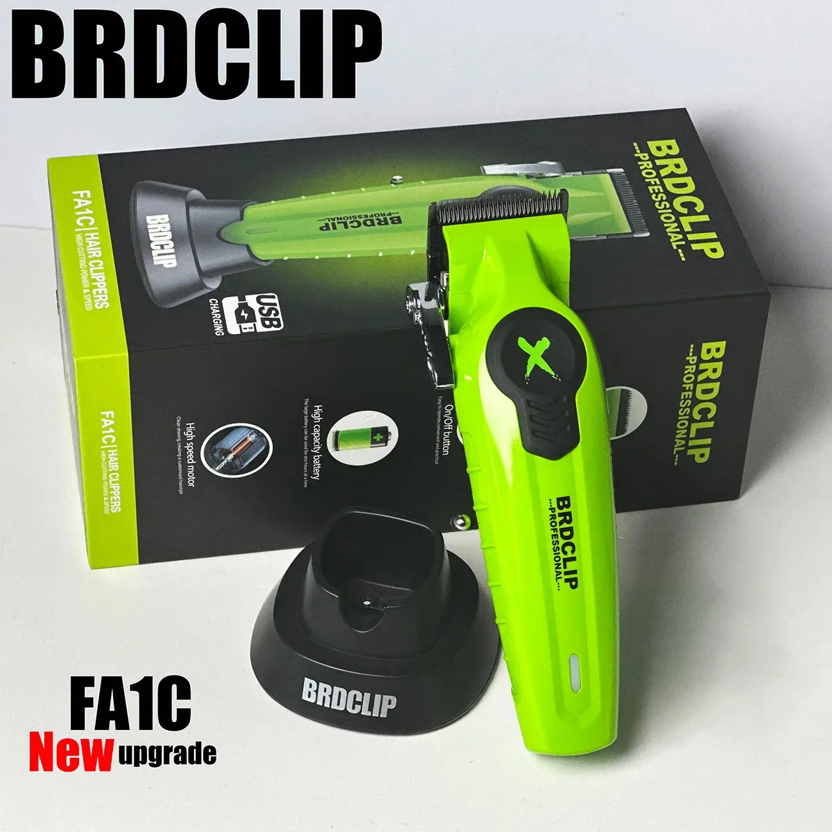 BRDCLIP X Series FA1C Professional Barber Hair Clipper 7500RPM Rotary ...