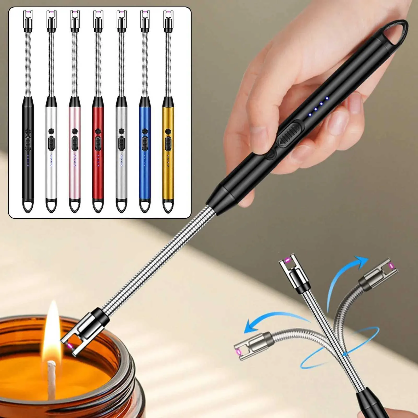 Wholes Type C USB Kitchen Ignitors 360° Rotatable Windproof Arc ...