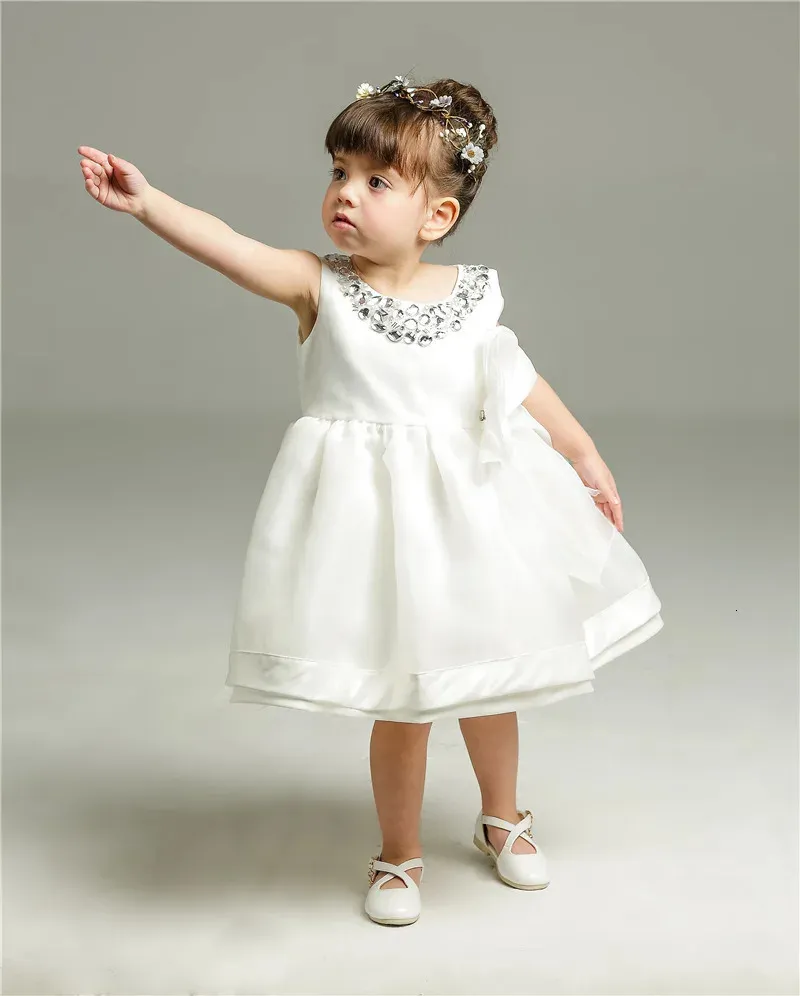 Korean Style Summer Kids Girl Party Dress Sleeveless Back Large Bow ...