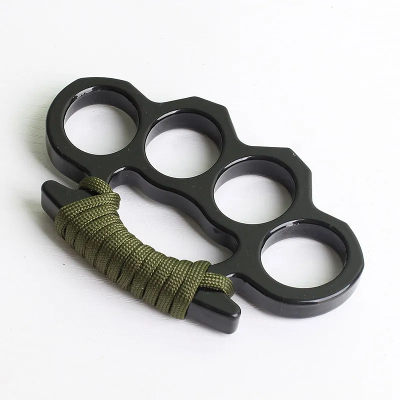 Aluminum Alloy Brass Knuckles Self-defense Finger Ring Buckle Car ...