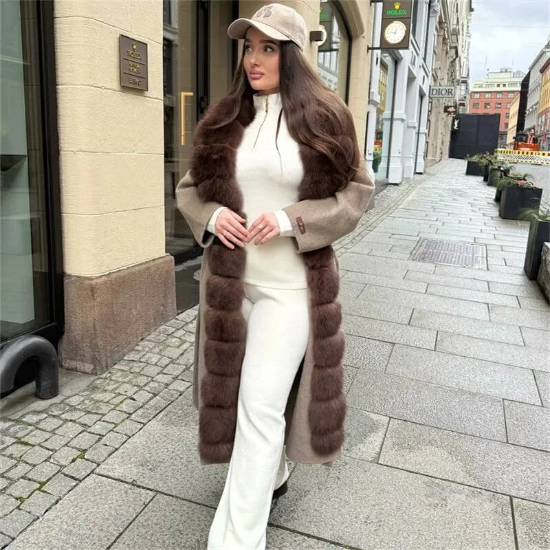 Vintage Women27s Fur Coat Jacket with Stand Collar Covered Button ...