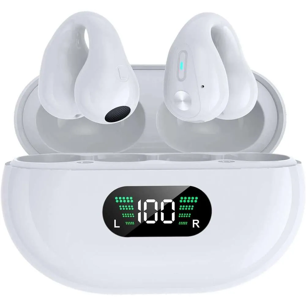 Alpha Digital Wireless Bluetooth Bone Conduction Earbuds Lightweight ...
