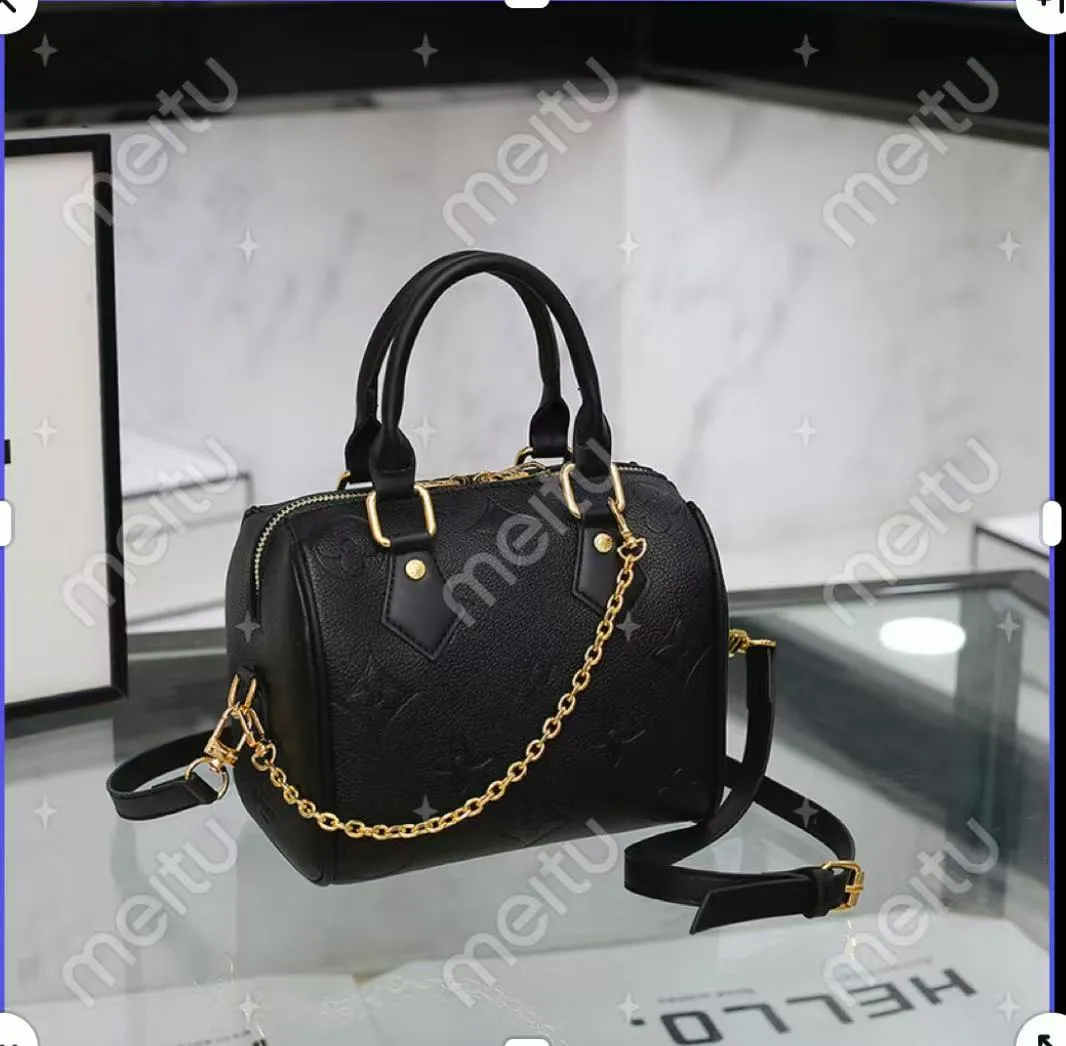 7designer Luxury Leather Handbag Womens Embossed Brown Denim Pillow Bag ...