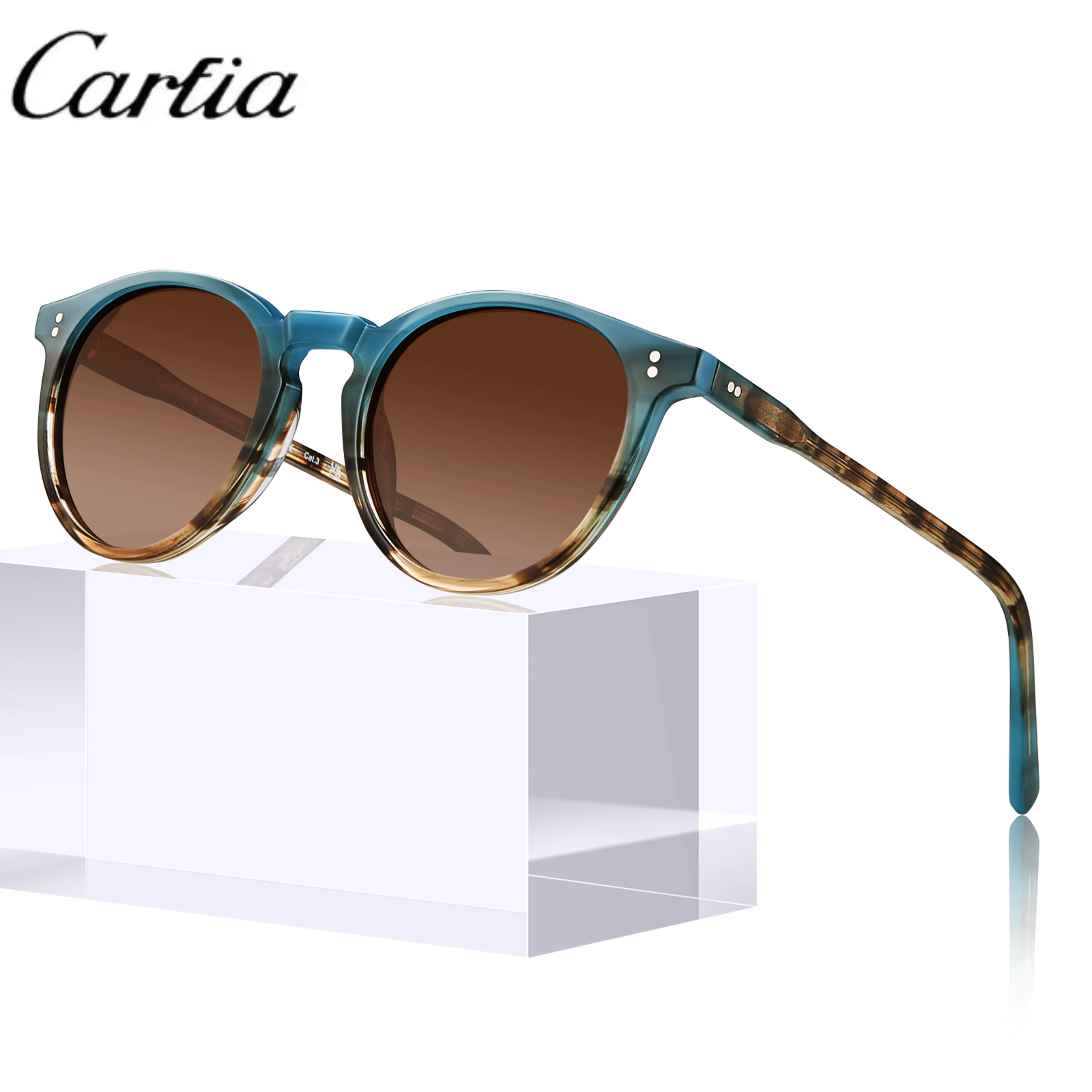 CARFIA Womens Round Polarized Sunglasses UV... From Luckcat, $37.18 ...