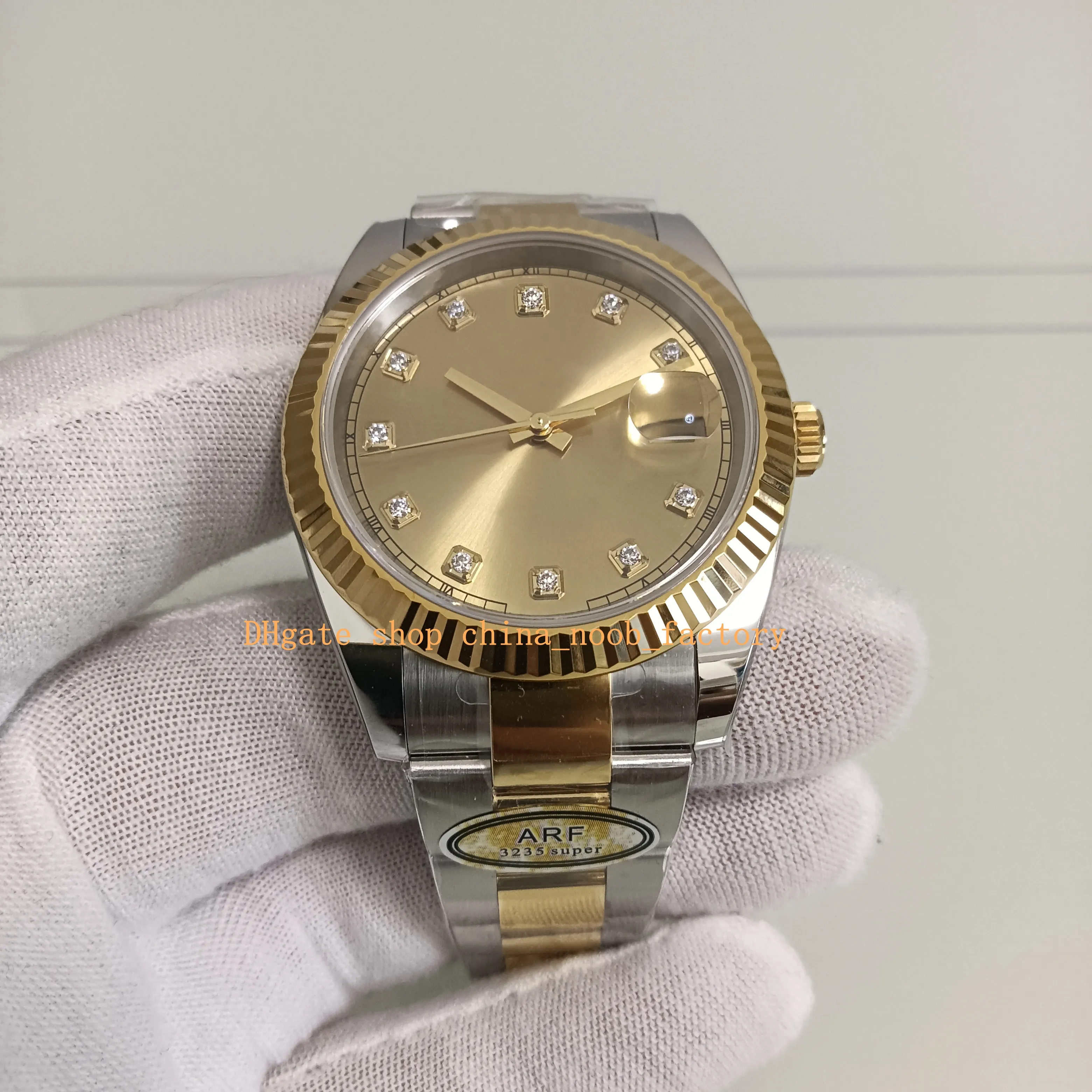 Men's Automatic Gold Watches For Men With Real Photo, Super ARF Factory ...