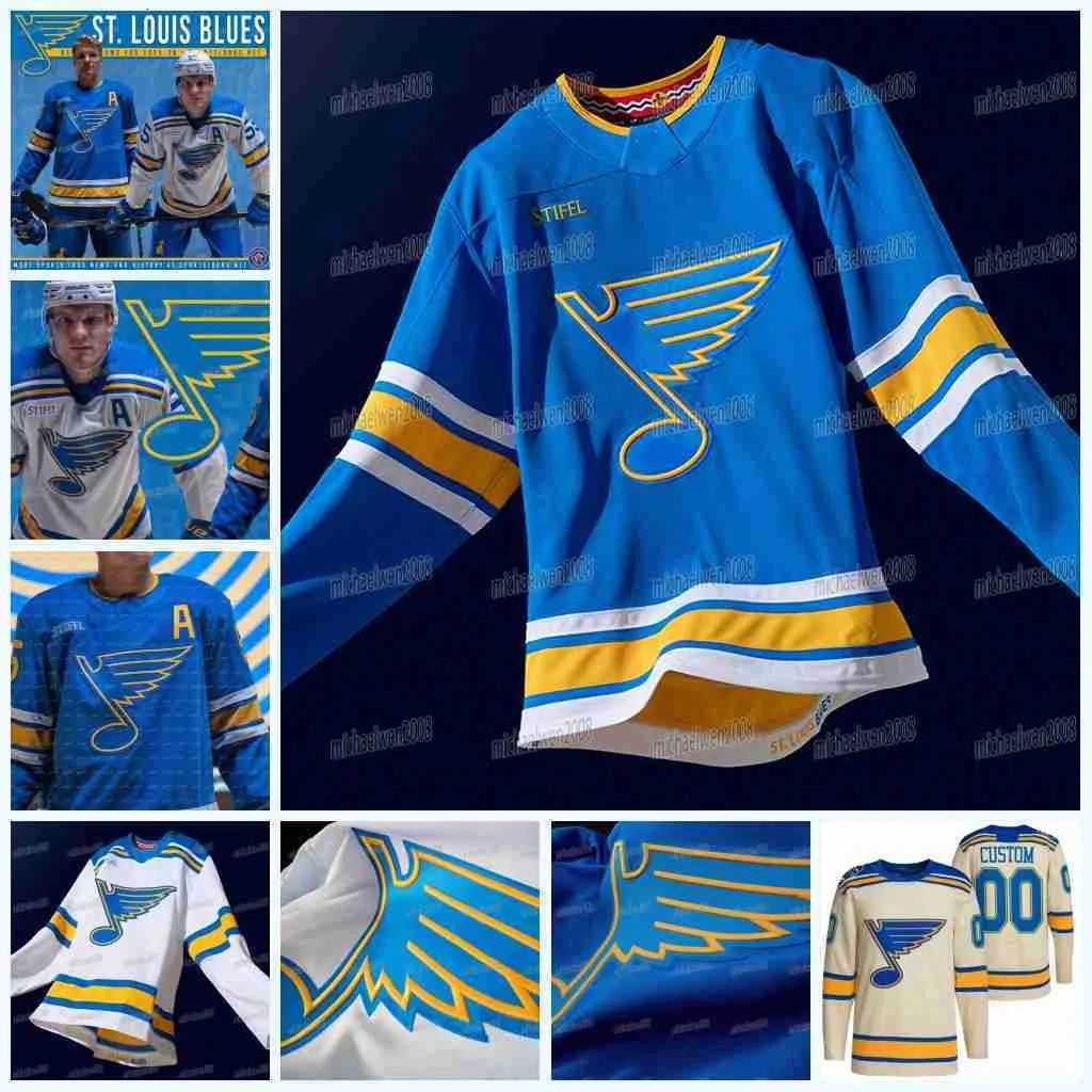 St Louis Blues 2025 26 Hockey Jersey Brayden Schenn Kyrou Robert Thomas ...