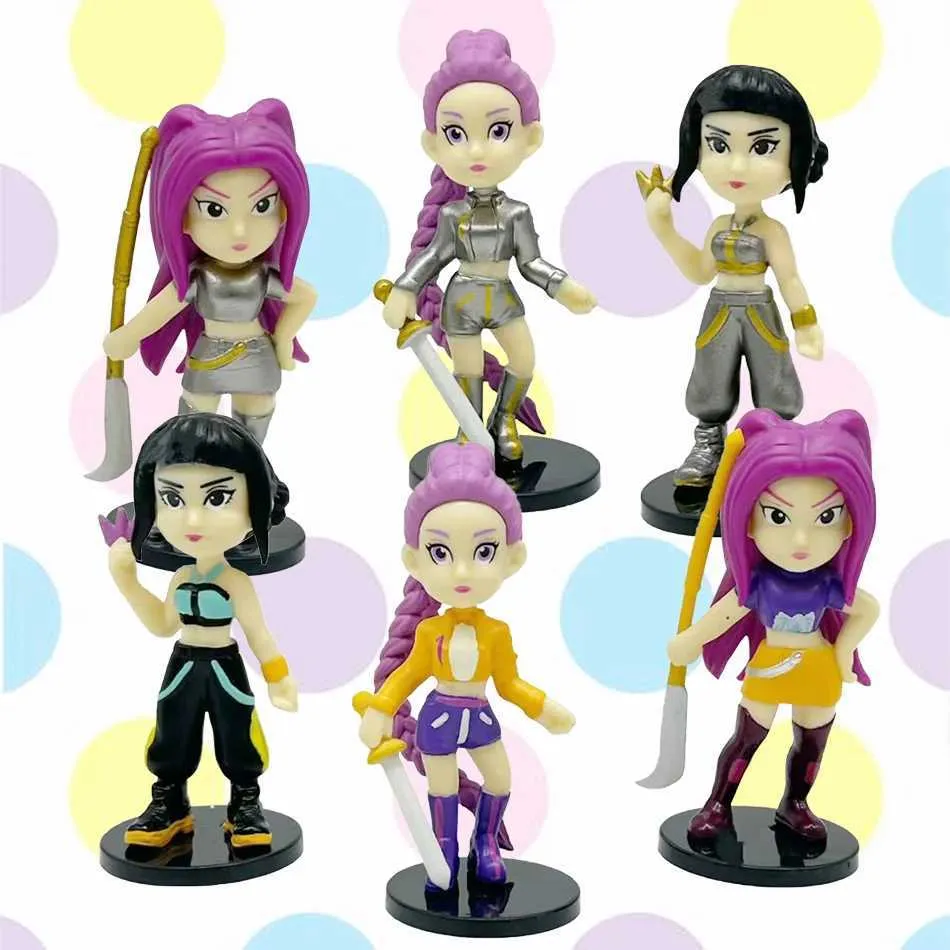 Kpop Demon Hunters Figure Q Version Demon Hunters Figures Toy Derpys ...
