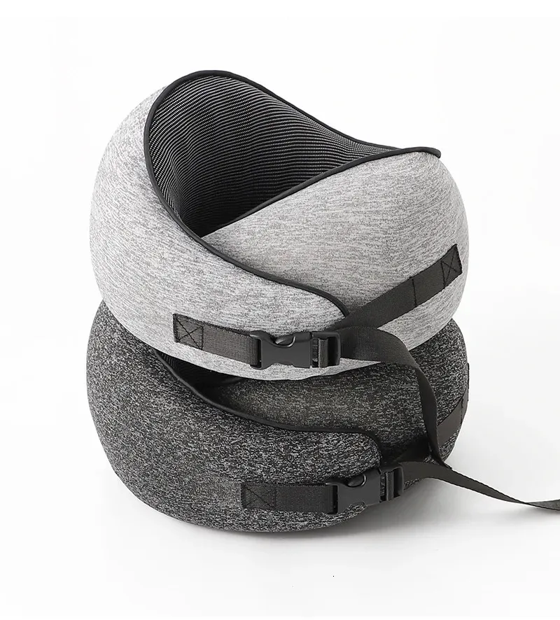 Memory Foam U-Shaped Travel Neck Pillow with Cooling 100% Polyester ...