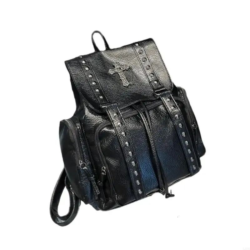 Fashionable PU Leather Backpack Purse Mini Daypack 56-75 L Zipper ...