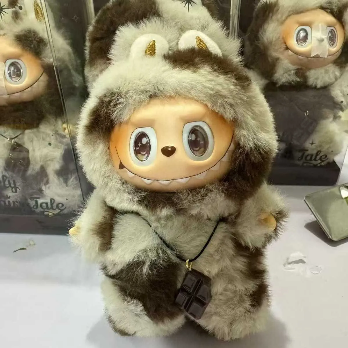 Plush Toy Leopard Series Vinyl Face Plush Doll Pendant with Sounding ...