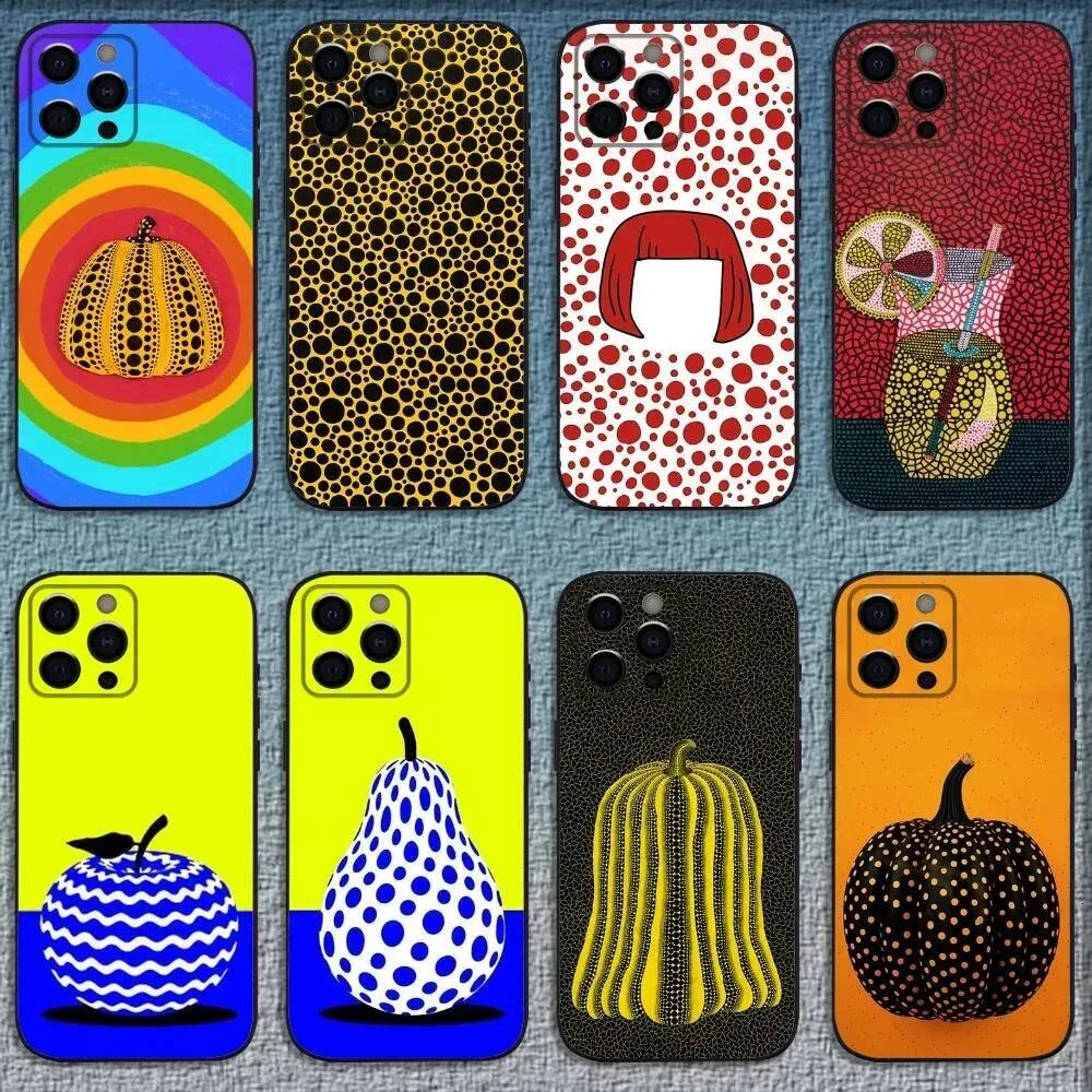 Pumpkin Yayoi Kusama TPU Wallet Phone Case with Inside Pocket for ...