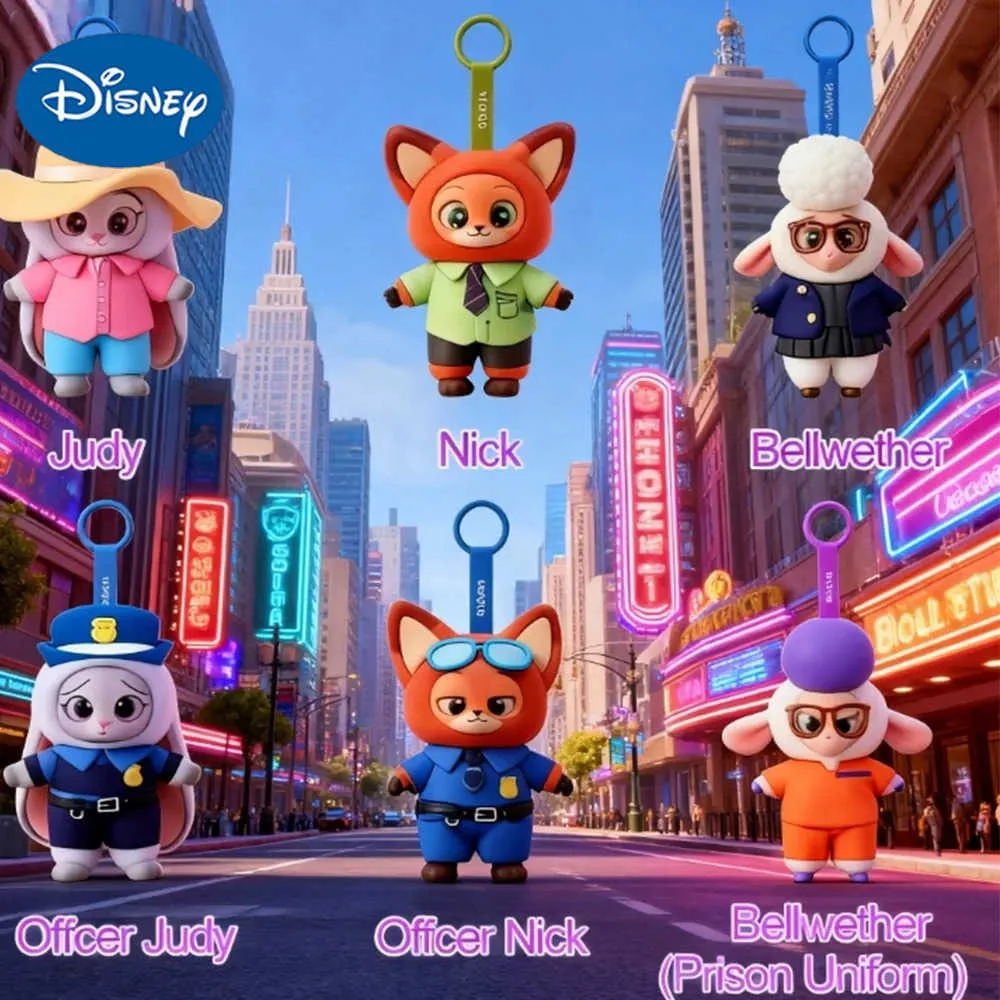 Disney Zootopia Series Blind Box Judy Nick Vinyl Plush Cartoon ...