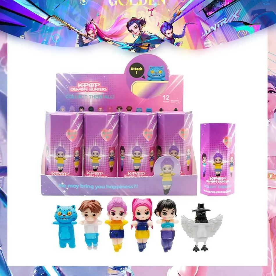 K Pop Demon Hunters Series Blind Box Figurines Mini Collectible Dolls ...