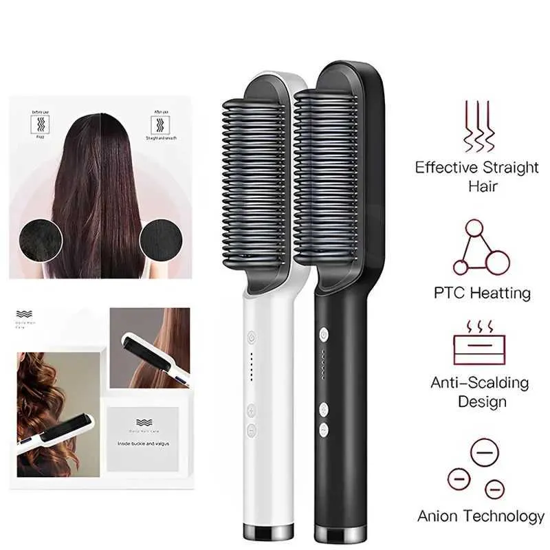 Steam hair straightener hydrating spray dual-purpose curling and ...