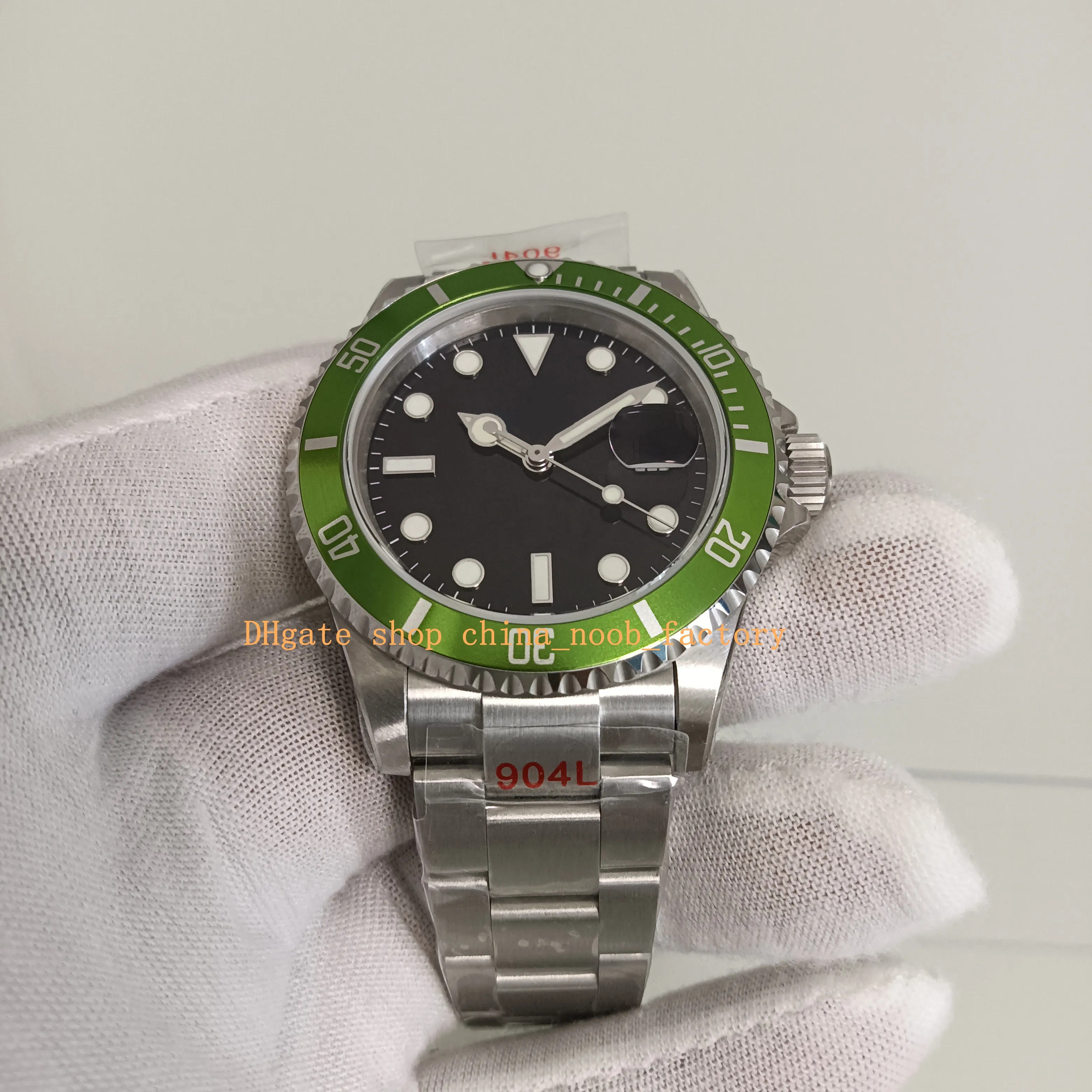 BP Vintage Mens Watch 40mm Black Dial, Green Alloy Bezel, Steel ...