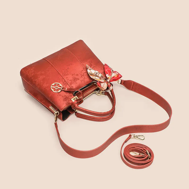 Chinese Style Red Embroidered Designer Red Handbag For Weddings And ...
