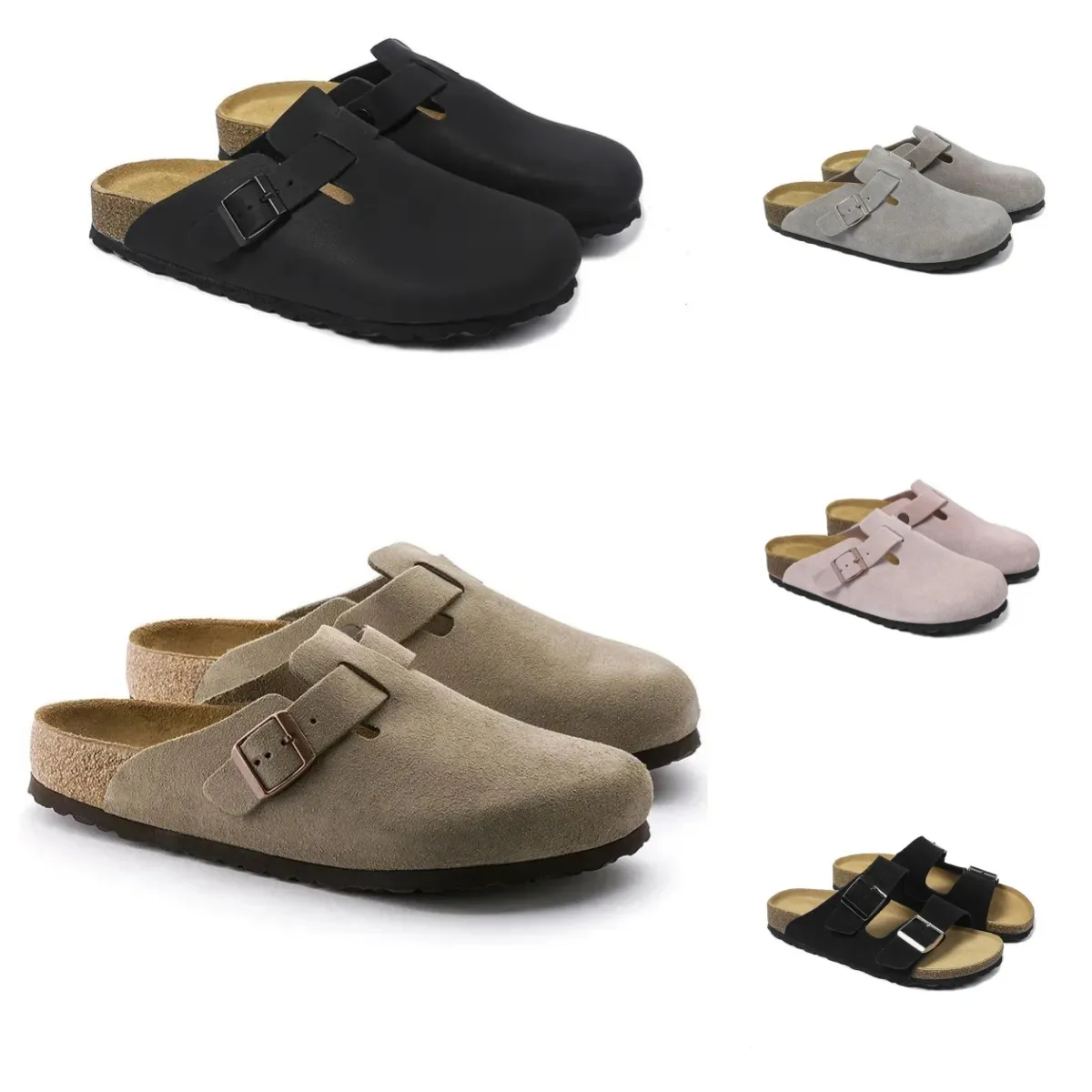 Wholesale Designer Suede Leather Slippers For Men And Women Comfortable ...