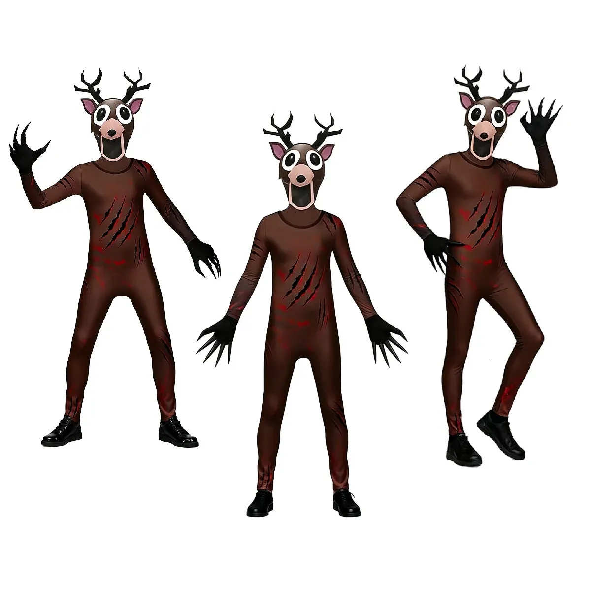 99 Nights Adult Deer Cosplay Costume Animal Jumpsuit For Halloween ...