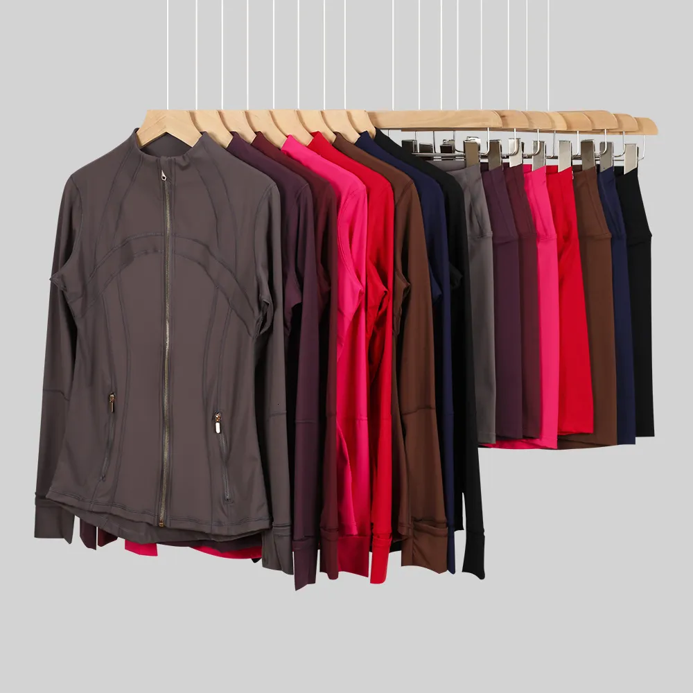 Yoga Workout Clothes Set Women Cotton Loose Sleeve Shirt Zipper Jacket ...